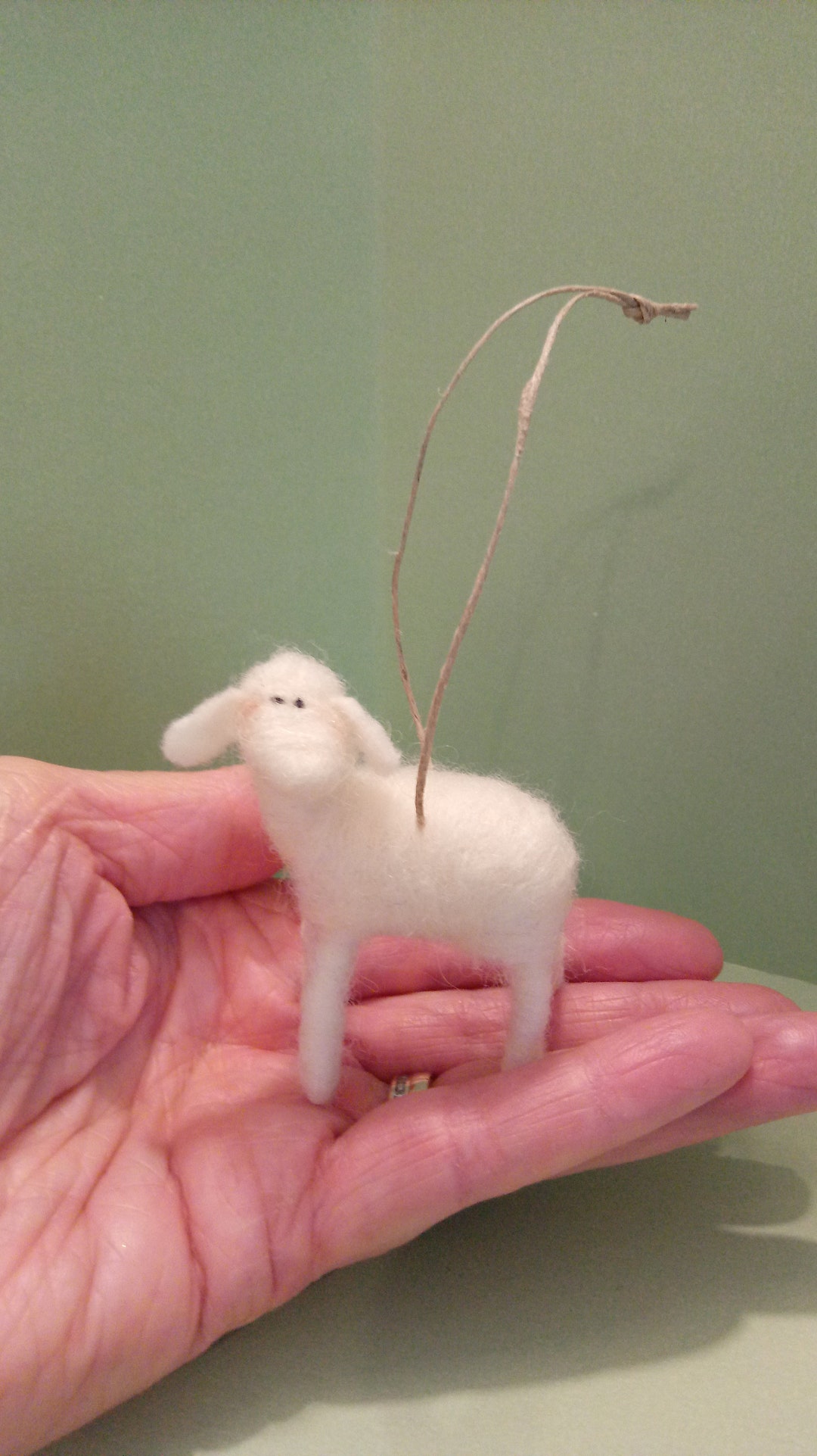 TWO 2 Mini Felted Wire and Wool Ornaments - Etsy