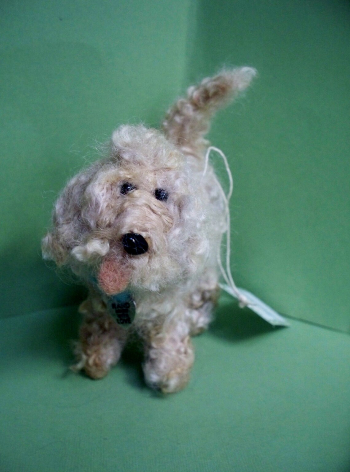 Tan Golden Doodle Felted Wool Dog Ornament/figurine | Etsy