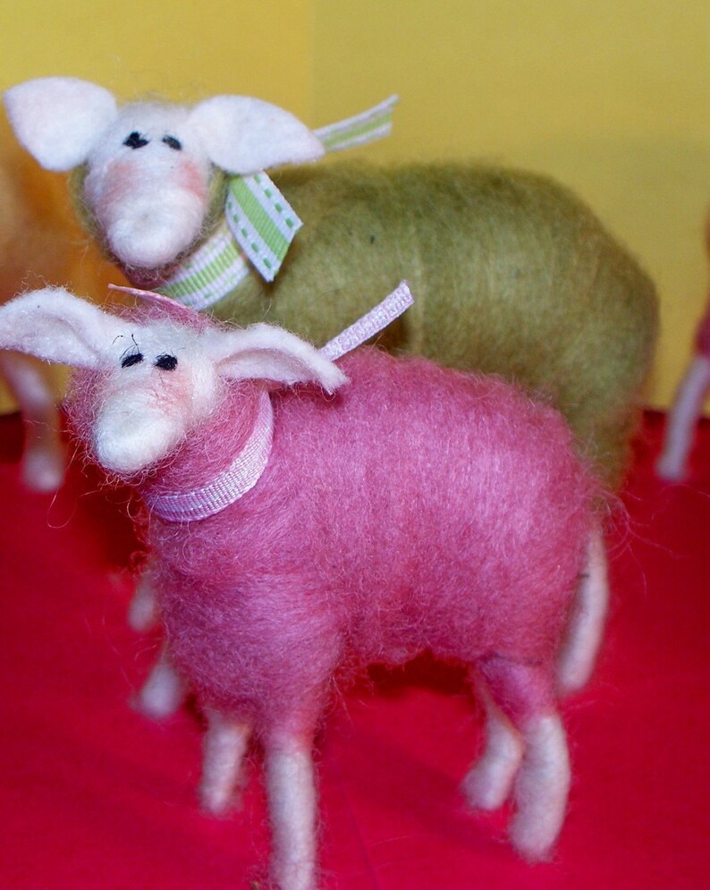 Pastel Ewe 1 Wool Sheep in Pastel Color Medium | Etsy