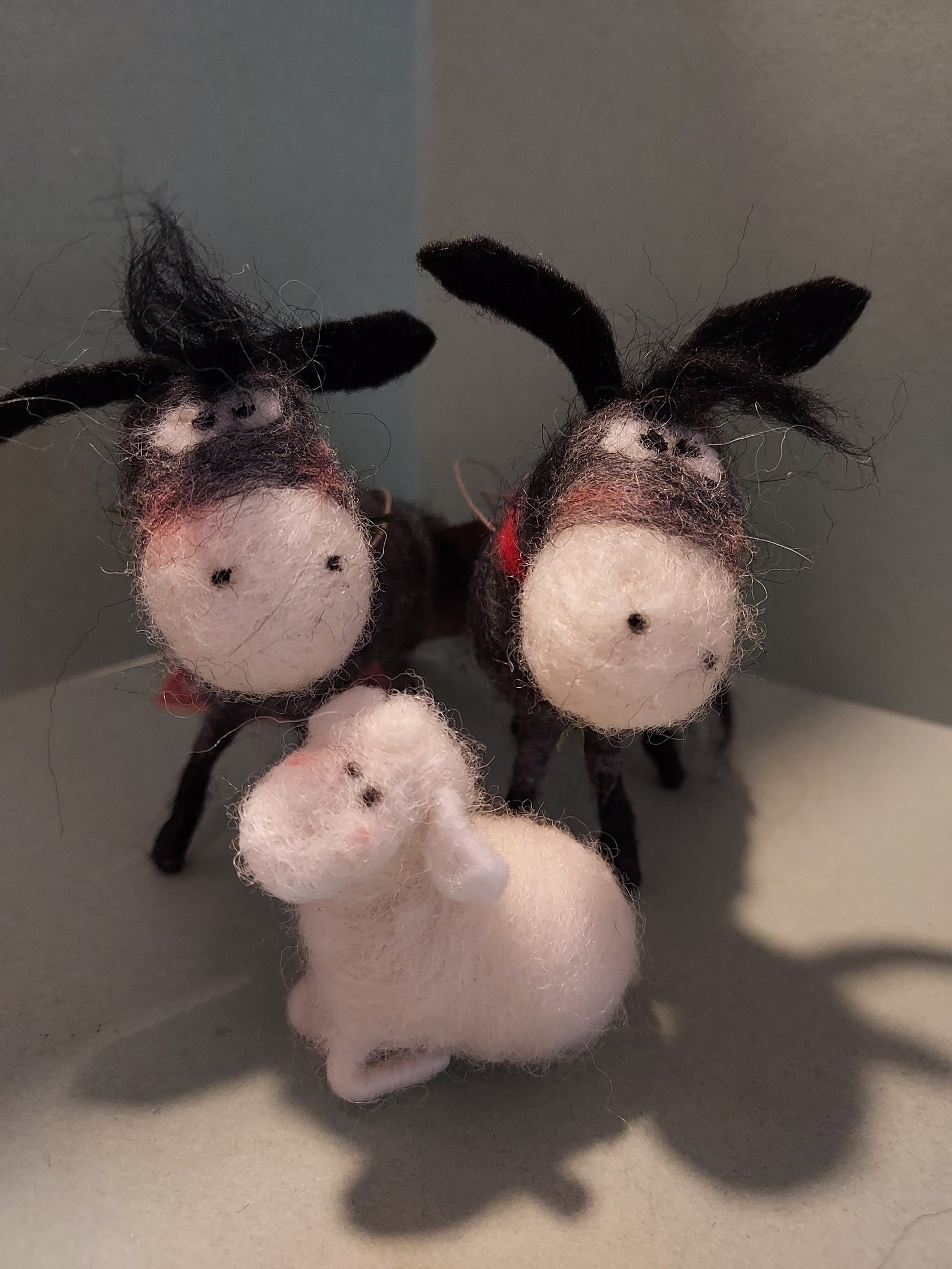 Wonky Donkey Felted Ornament/figurine - Etsy