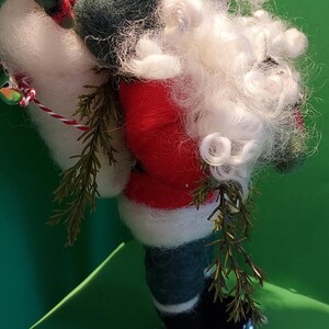 Santa Got My Goat 7" Wool Felted Figurine/ornament - Etsy