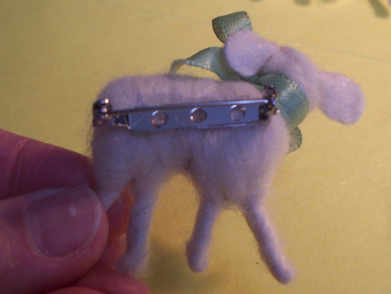 Lamb of Felted Wool Pin - Etsy