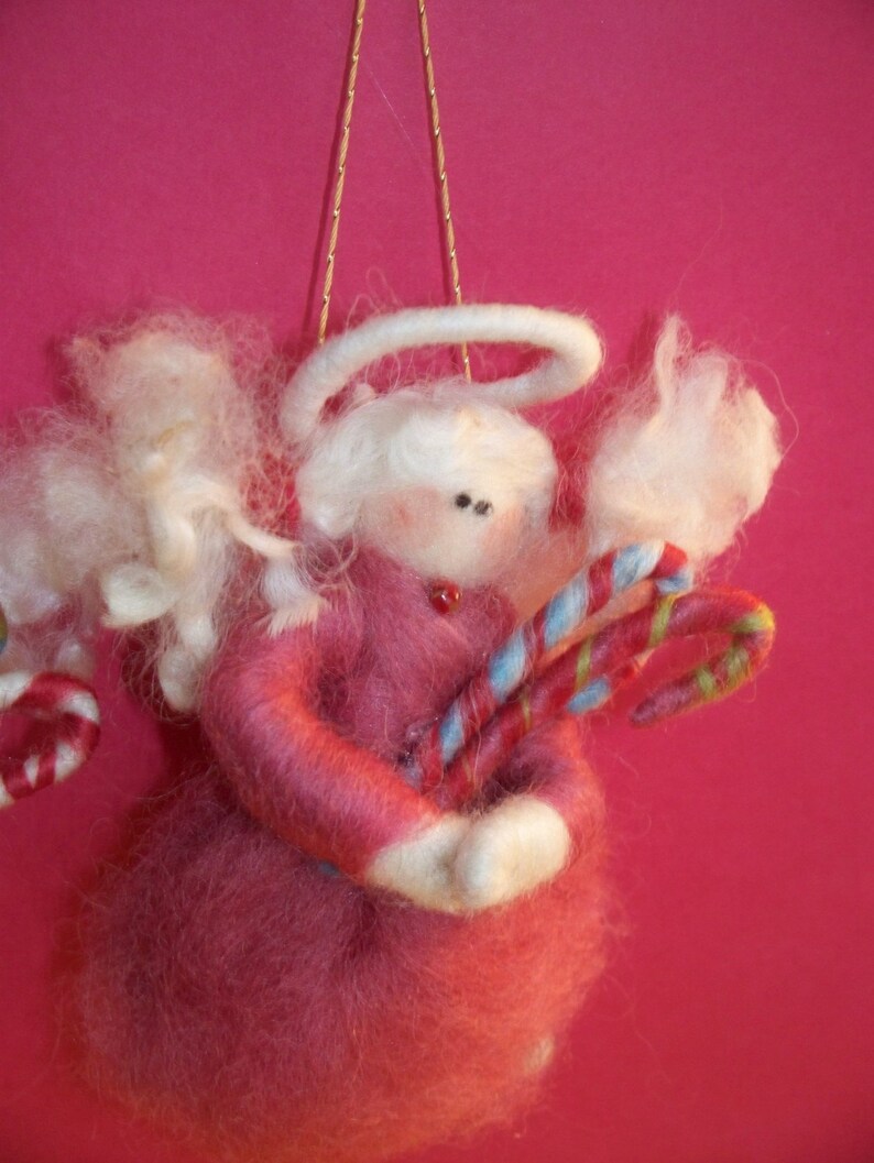 Felted Wool Christmas Angel Ornament - Etsy