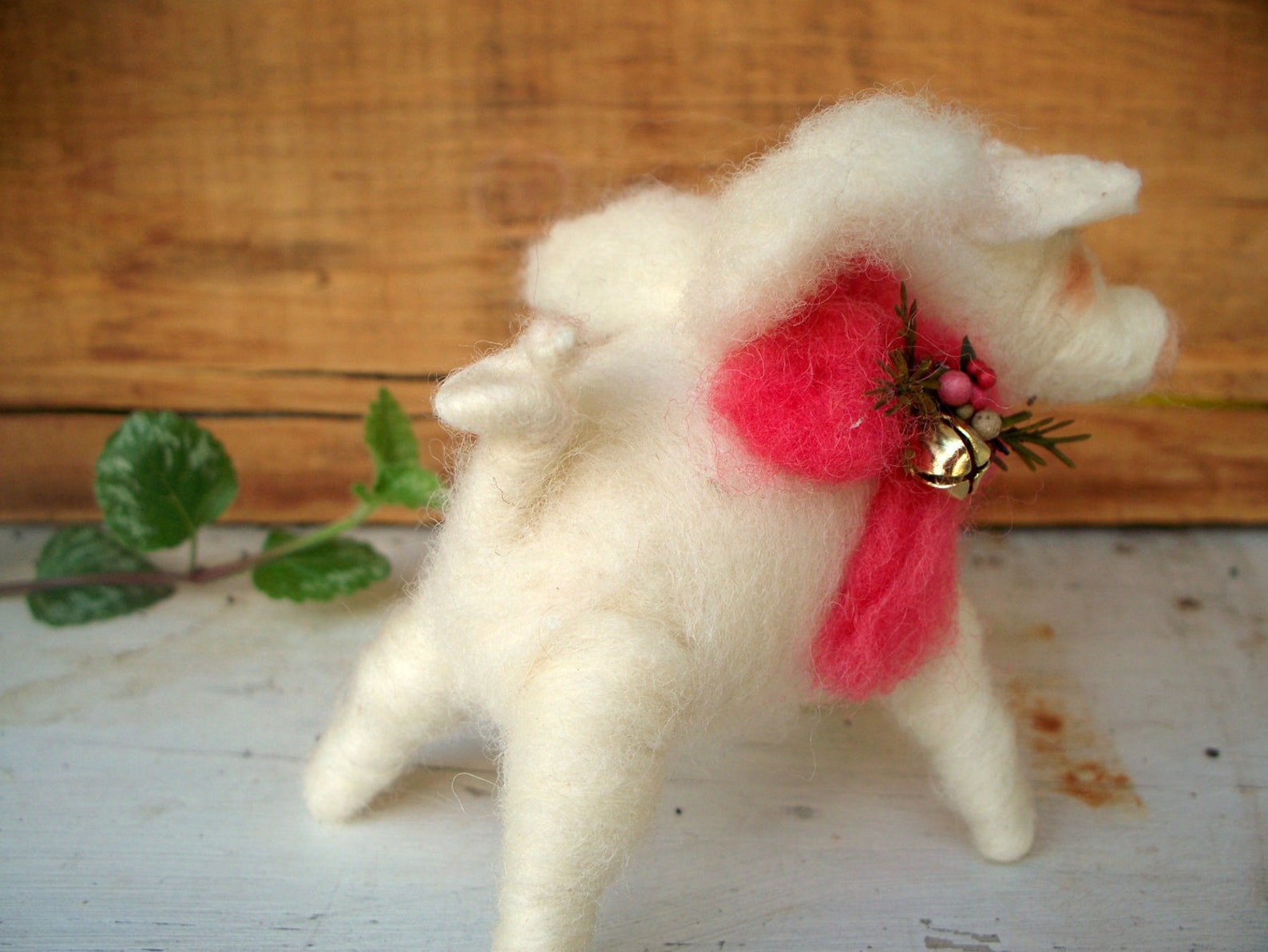 When Pigs Fly Wool Wrapped/needle Felted Ornament - Etsy