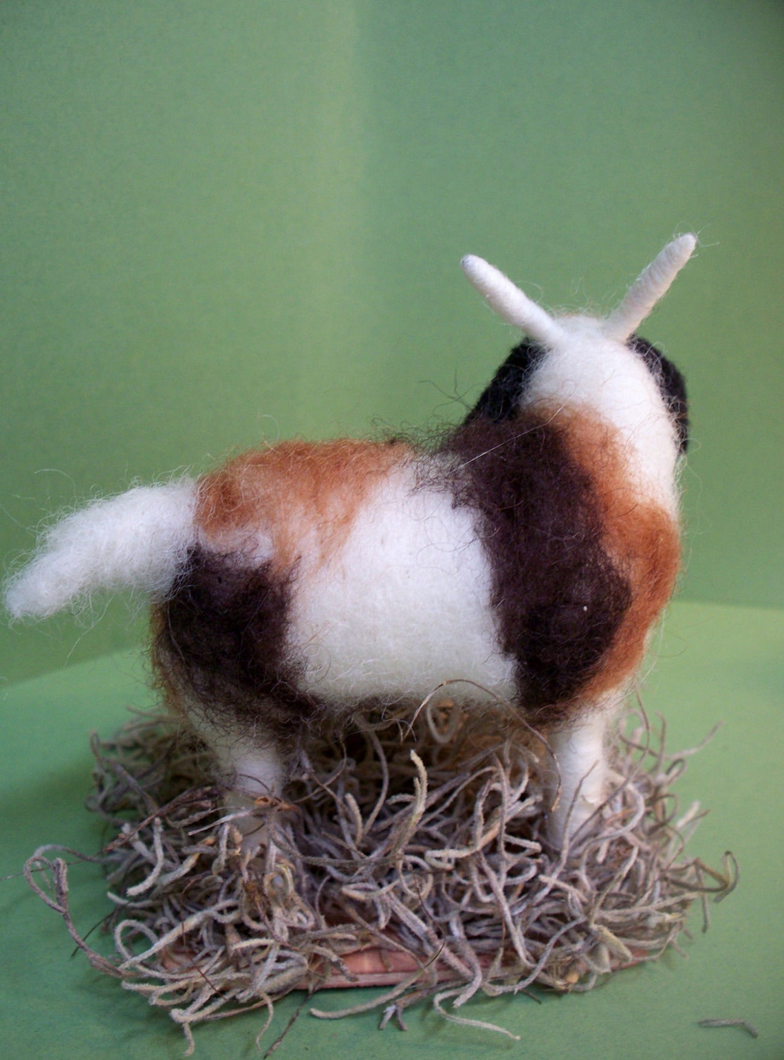 Goats Mom and Baby Felted Wool Figurine ..made to - Etsy