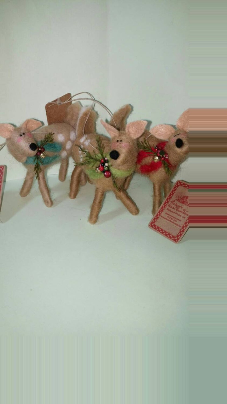 Fawn Wool Ornament - Etsy