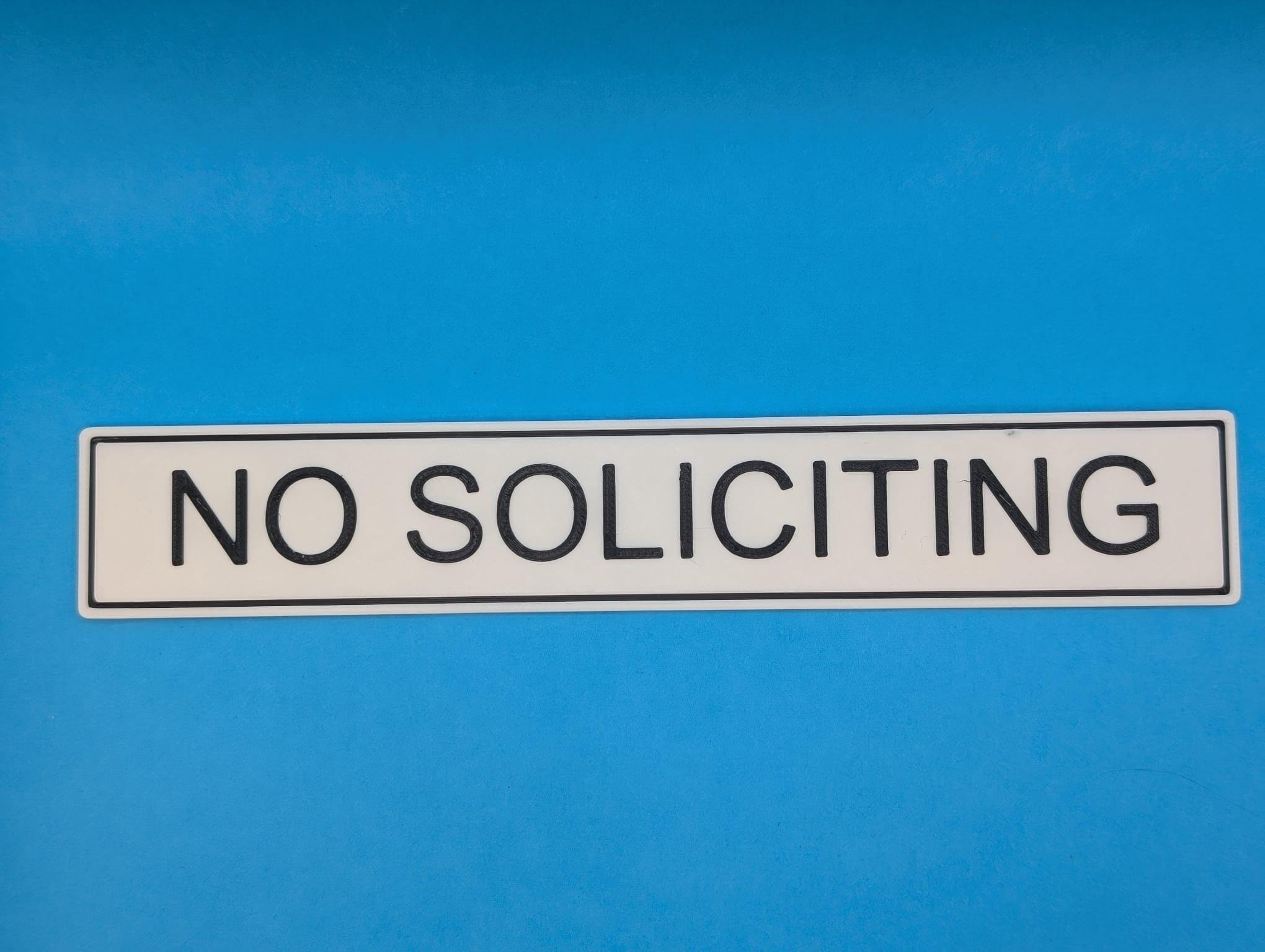 3D Printed No Solicitation Sign - Etsy