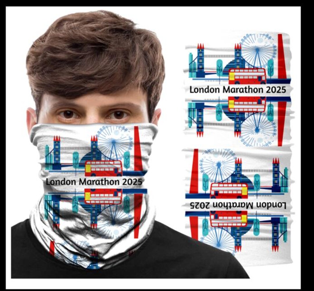 London Marathon 2025 Running Buff / Neck Gaiter - Etsy