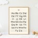 Alphabet Poster Lined, Handwriting Chart Print, Educational Wall Art ...