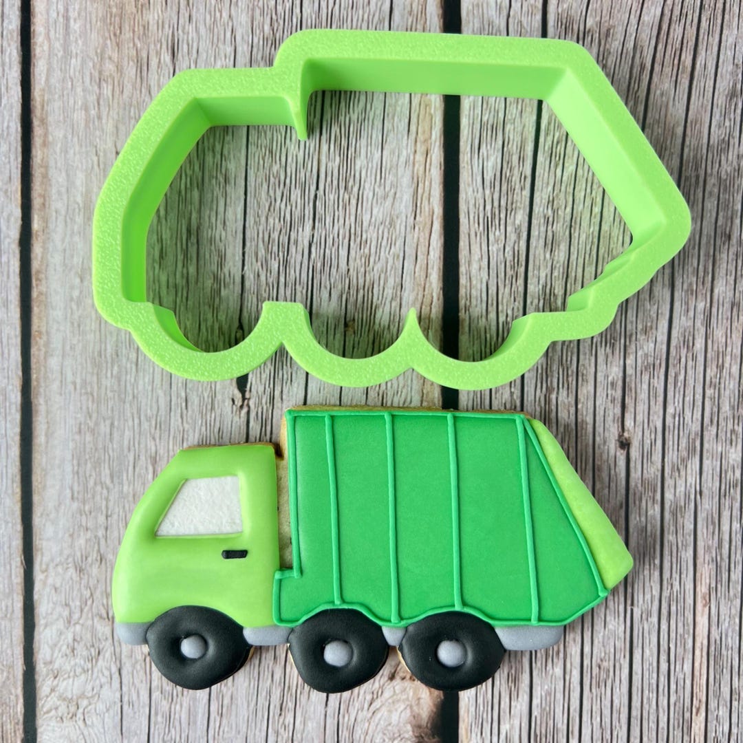 Recycling Truck Cookie Cutter | Perfect Design for First Birthdays ...