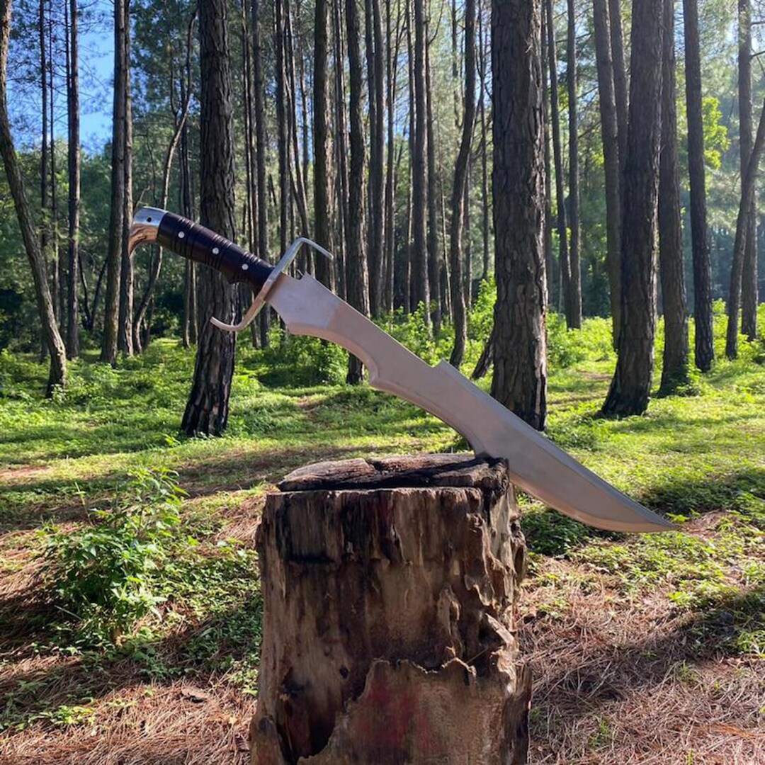 FALICON SWORD | Hand Forged Bowie Knife, Jeep Leaf Spring, Balance ...
