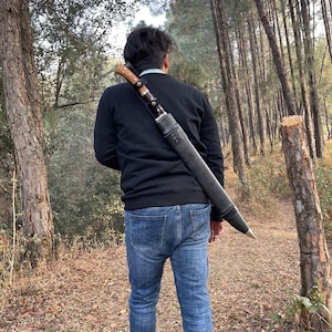 Handmade Viking Two Handed 28 Inch Sword | Made From Leaf Spring 5160 ...