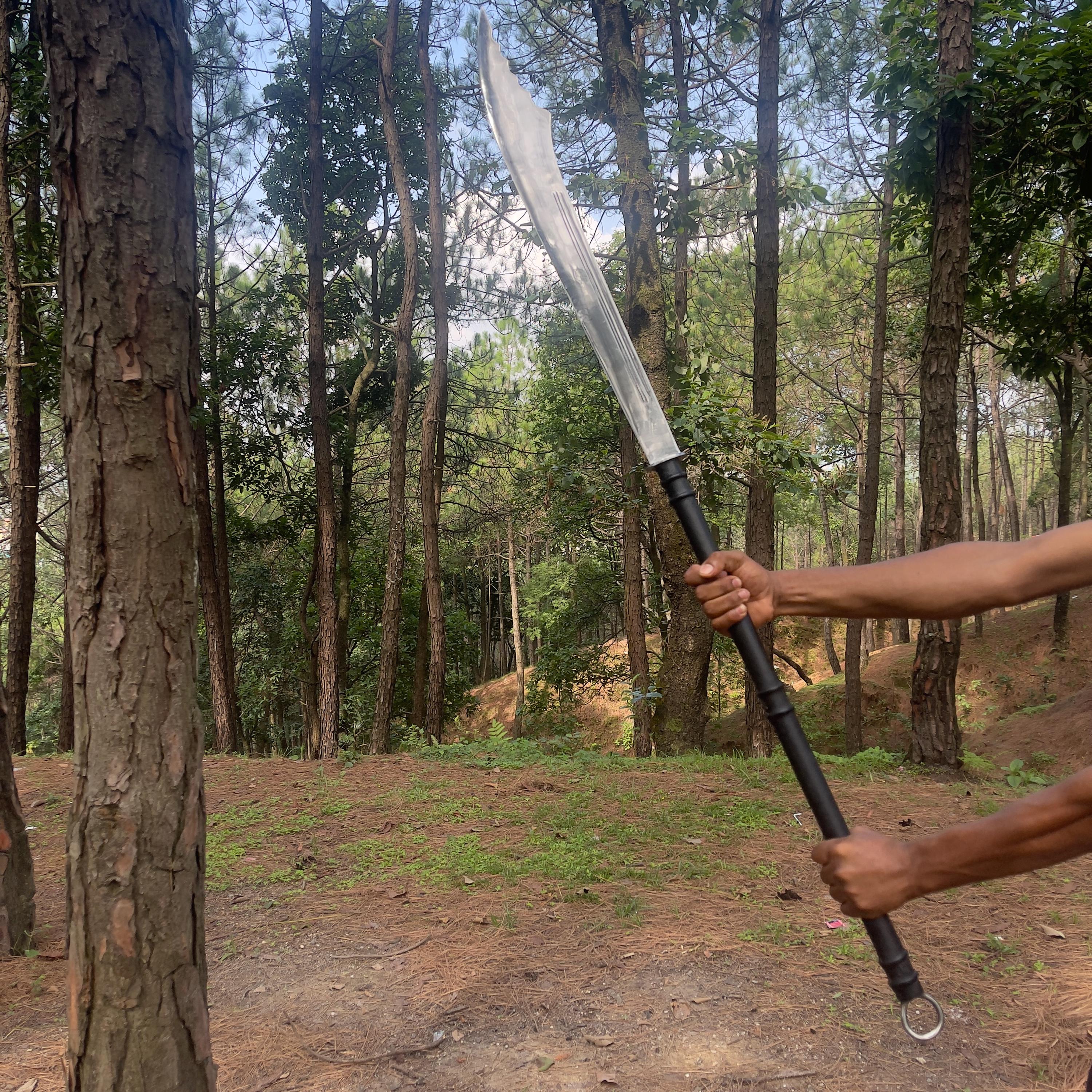 Handmade Long Handle Machete Knife |leaf Spring of Truck/rosewood ...