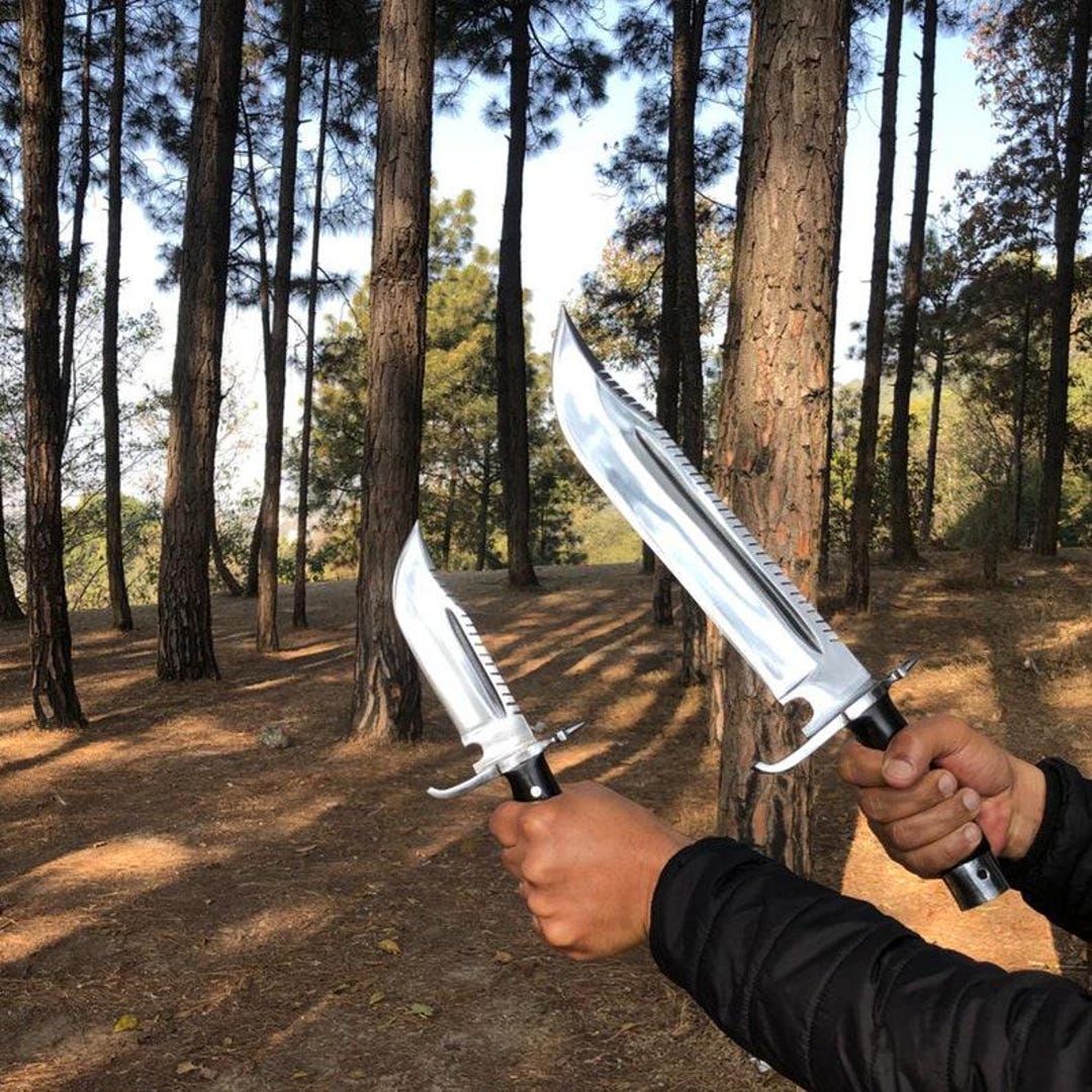 11 Inch Hand Forged Custom Knife | Full Tang Khukuri Using Blade ...