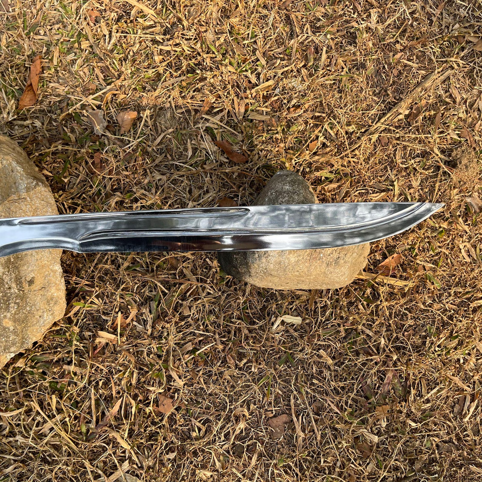 Handmade Viking Two Handed 28 Inch Sword Made From Leaf Spring 5160 ...