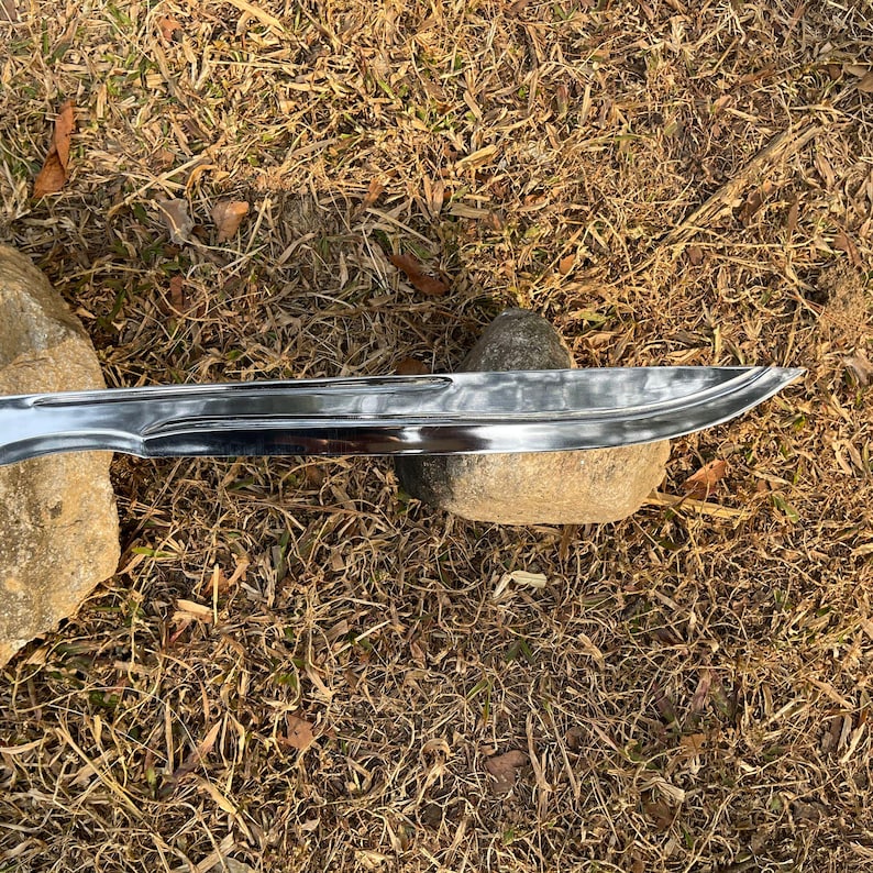 Handmade Viking Two Handed 28 Inch Sword Made From Leaf Spring 5160 ...