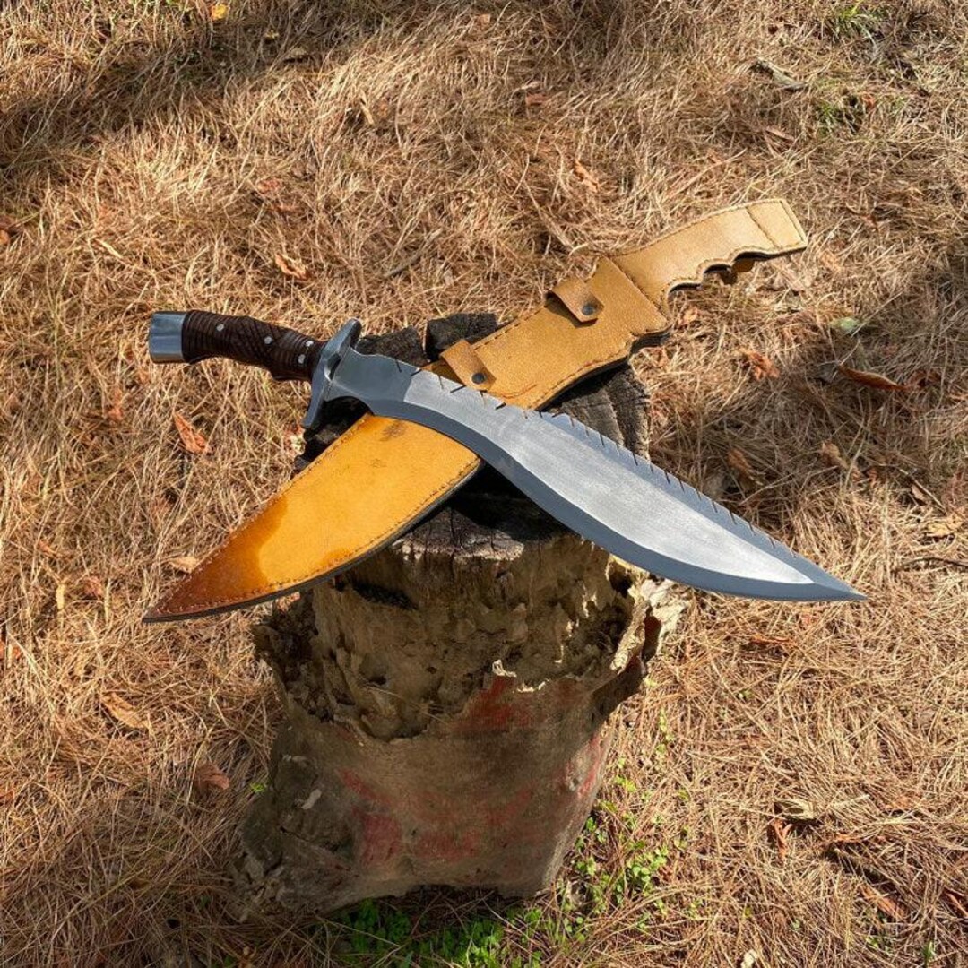 15 Inch Handmade Kukri Machete Knife,full Tang | Leaf Spring of Truck ...