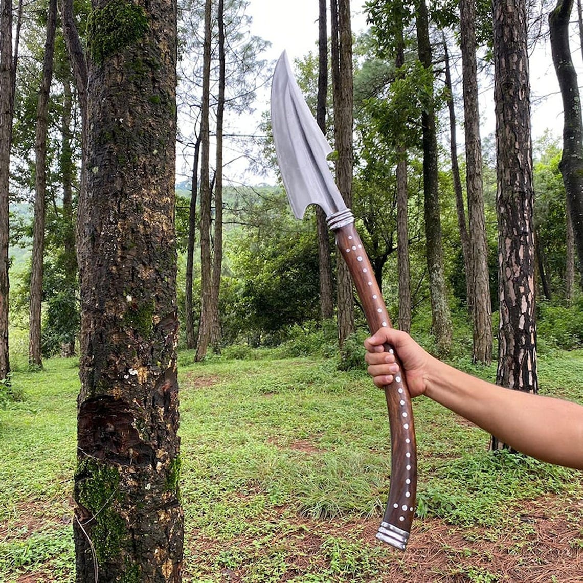Hand Forged Long Handle Viking Axe | Handmade Custom Knife Axe | Viking ...