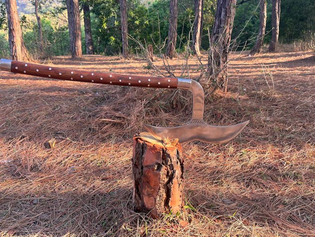 Hand Forged Broad Axe: 16" Blade, Rosewood Handle Personalized Gifts ...