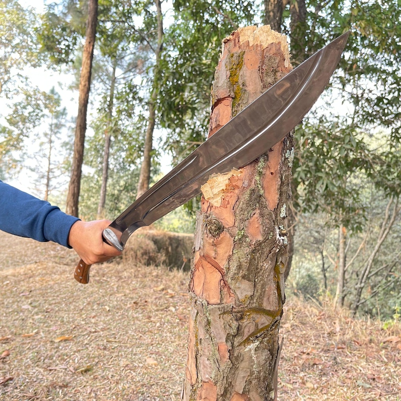 Handmade Viking Two-handed Sword: 5160 Leaf Spring Steel Blade ...