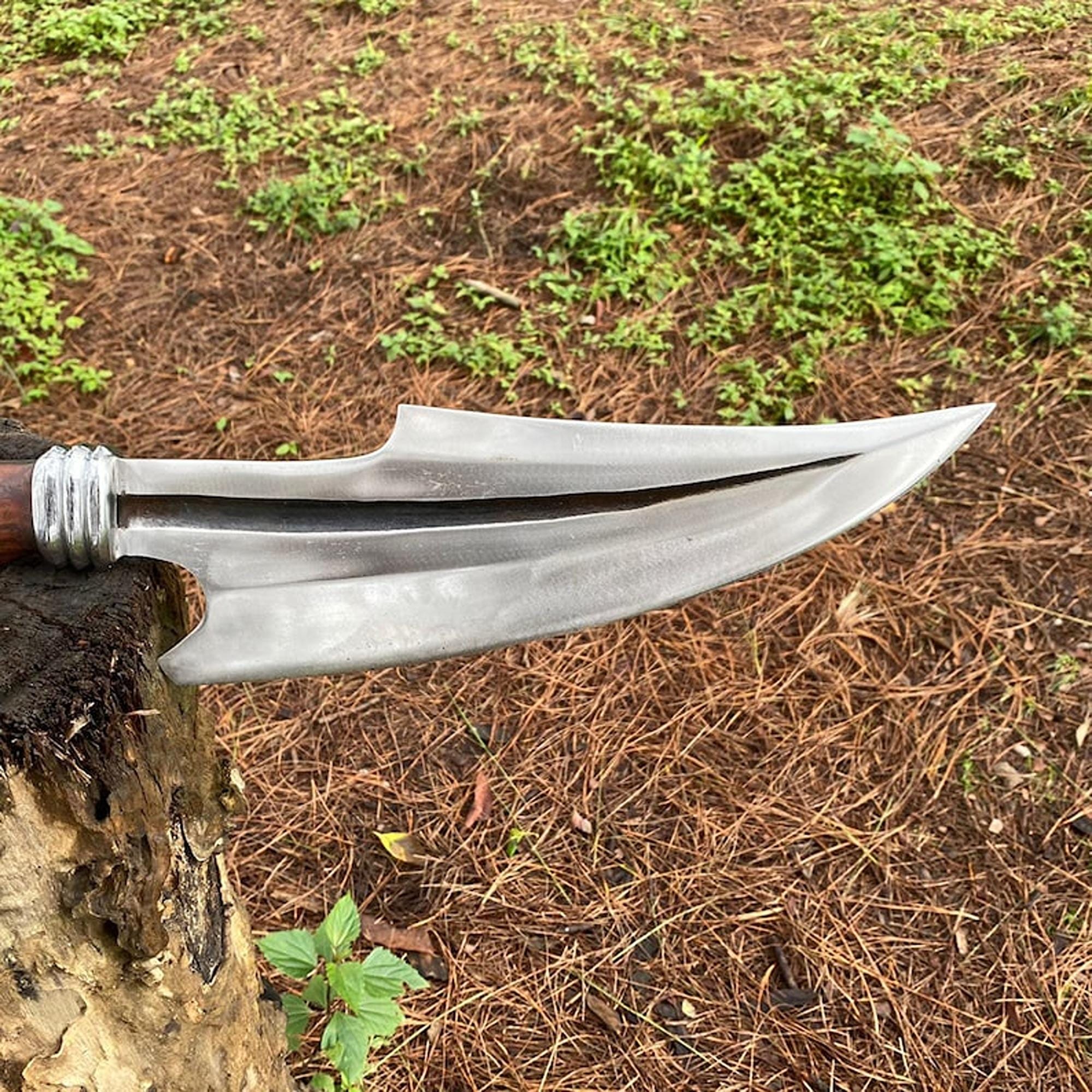Hand Forged Long Handle Viking Axe | Handmade Custom Knife Axe | Viking ...