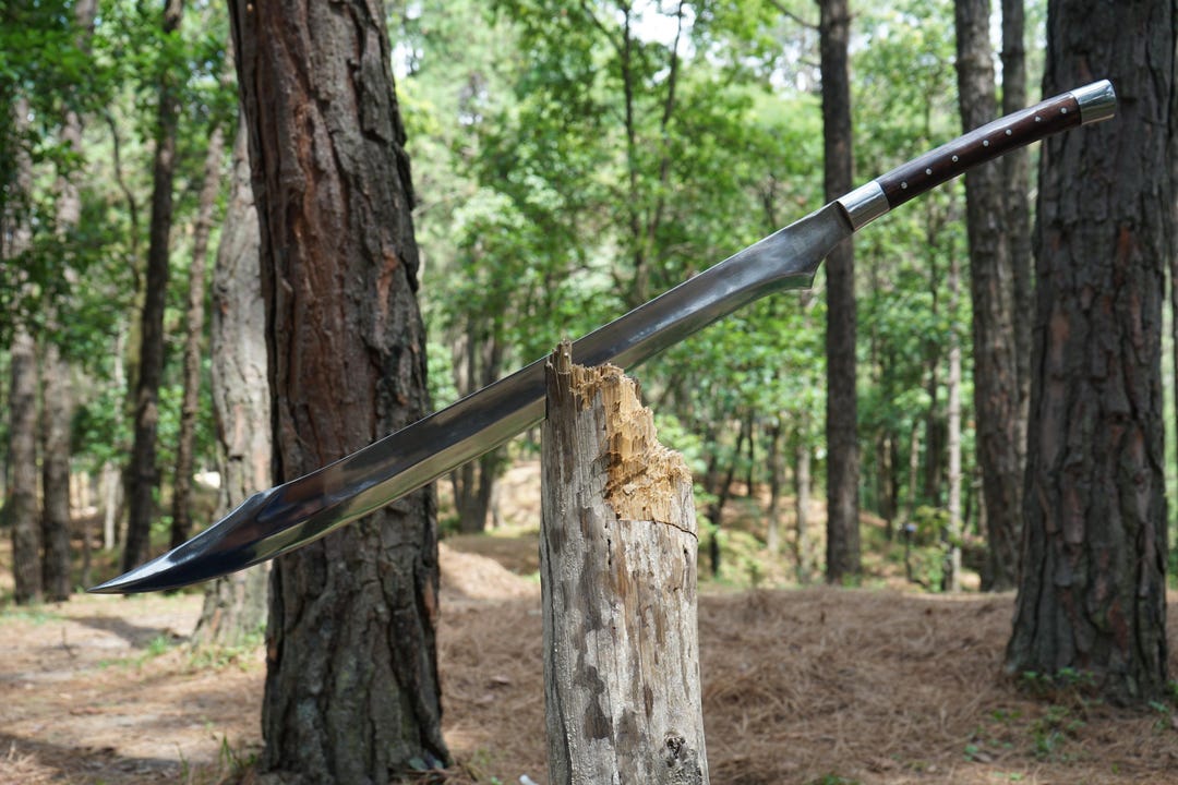 SCIMITAR SWORD/ Water Tempered 5160 Carbon Steel, Rosewood Handle ...