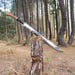 Handmade Viking Two Handed 28 Inch Sword Made From Leaf Spring 5160 ...
