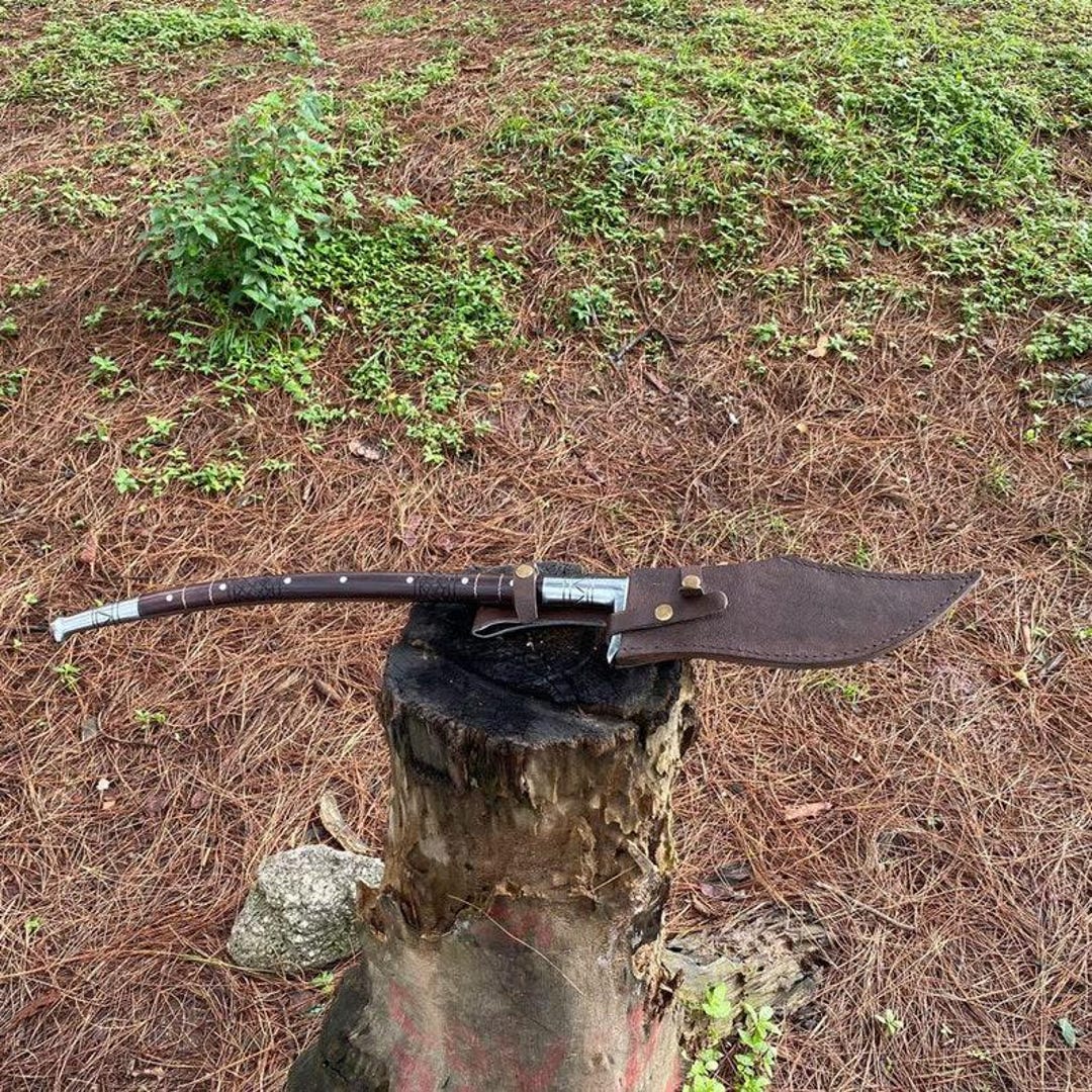 Long Viking Axe | Handmade Custom Farmer Axe | Hand Forged Woodcutting ...