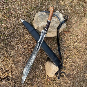 Handmade Viking Two Handed 28 Inch Sword | Made From Leaf Spring 5160 ...