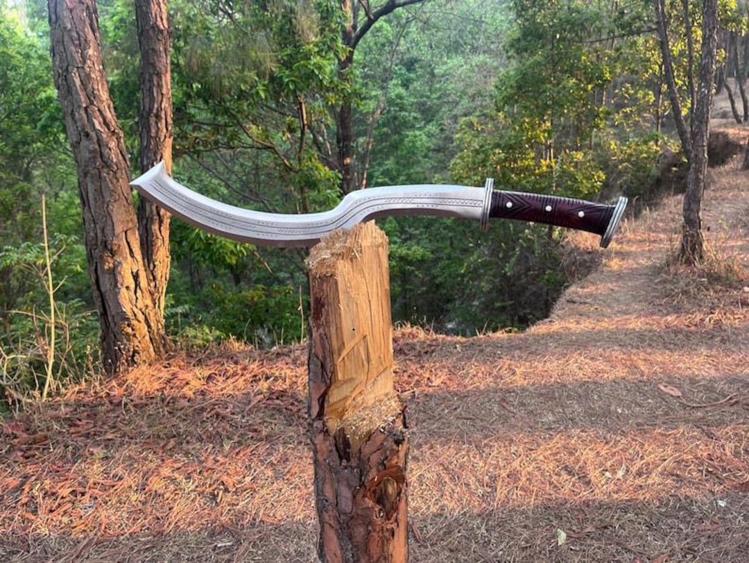 Handmade Egyptian Khopesh Sword: Carbon Steel Pharaoh Cosplay Replica ...