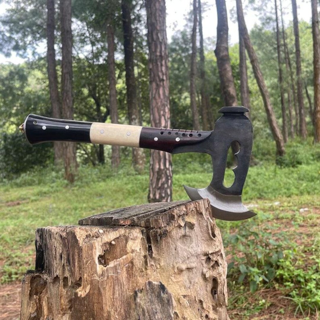 Hand Forged 4 Inch Axe: Camping Bushcraft Tomahawk |valentines Gift ...