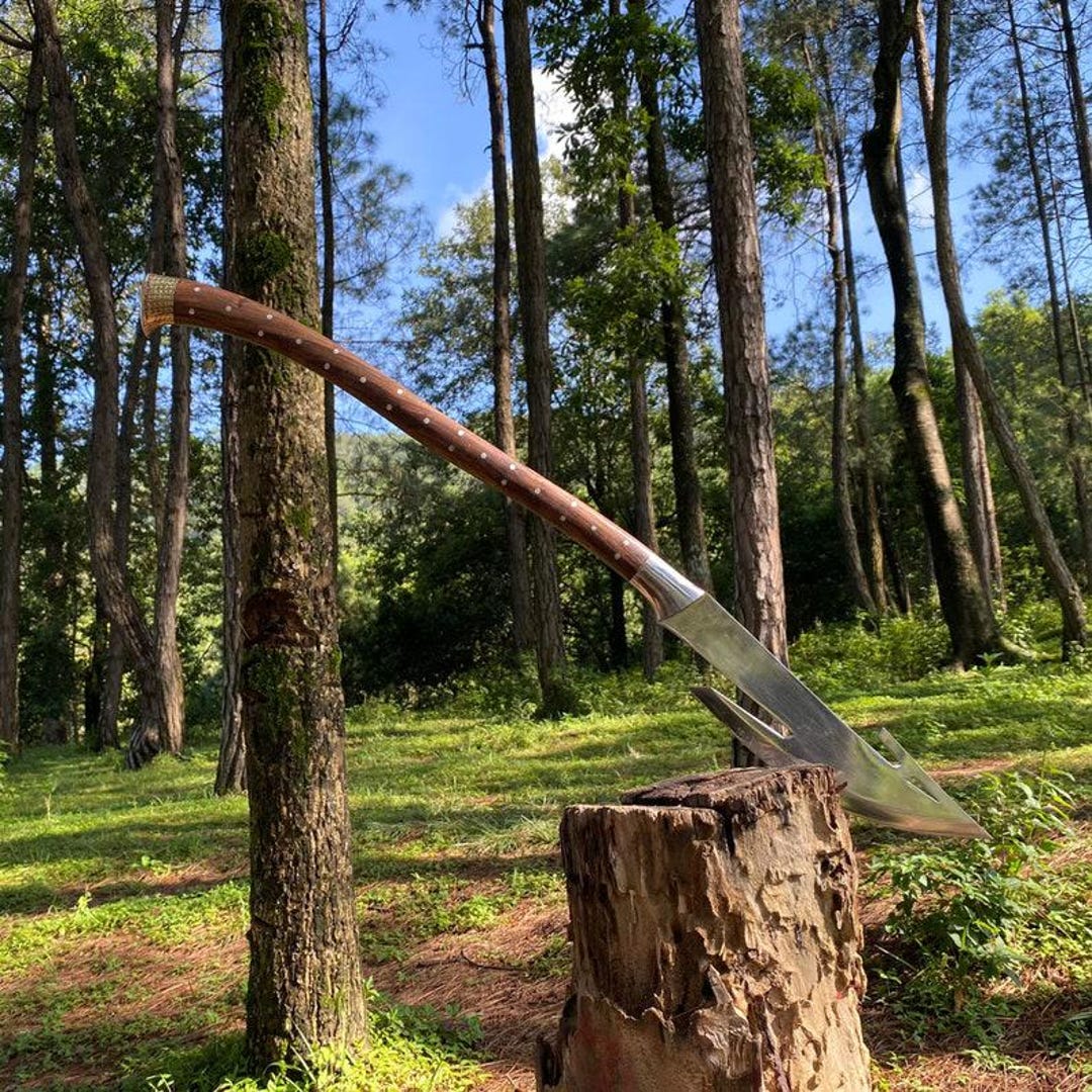 Long Custom Viking Axe | Handmade Farmer Axe | Axe | Hand Forged Viking ...