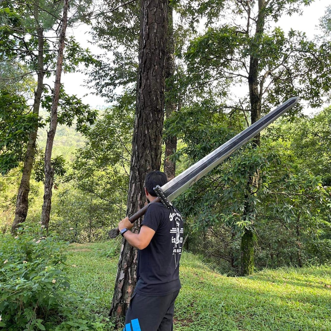 43 Inches Large Sword | Custom Hand Forged Viking Sword | Truck Leaf ...