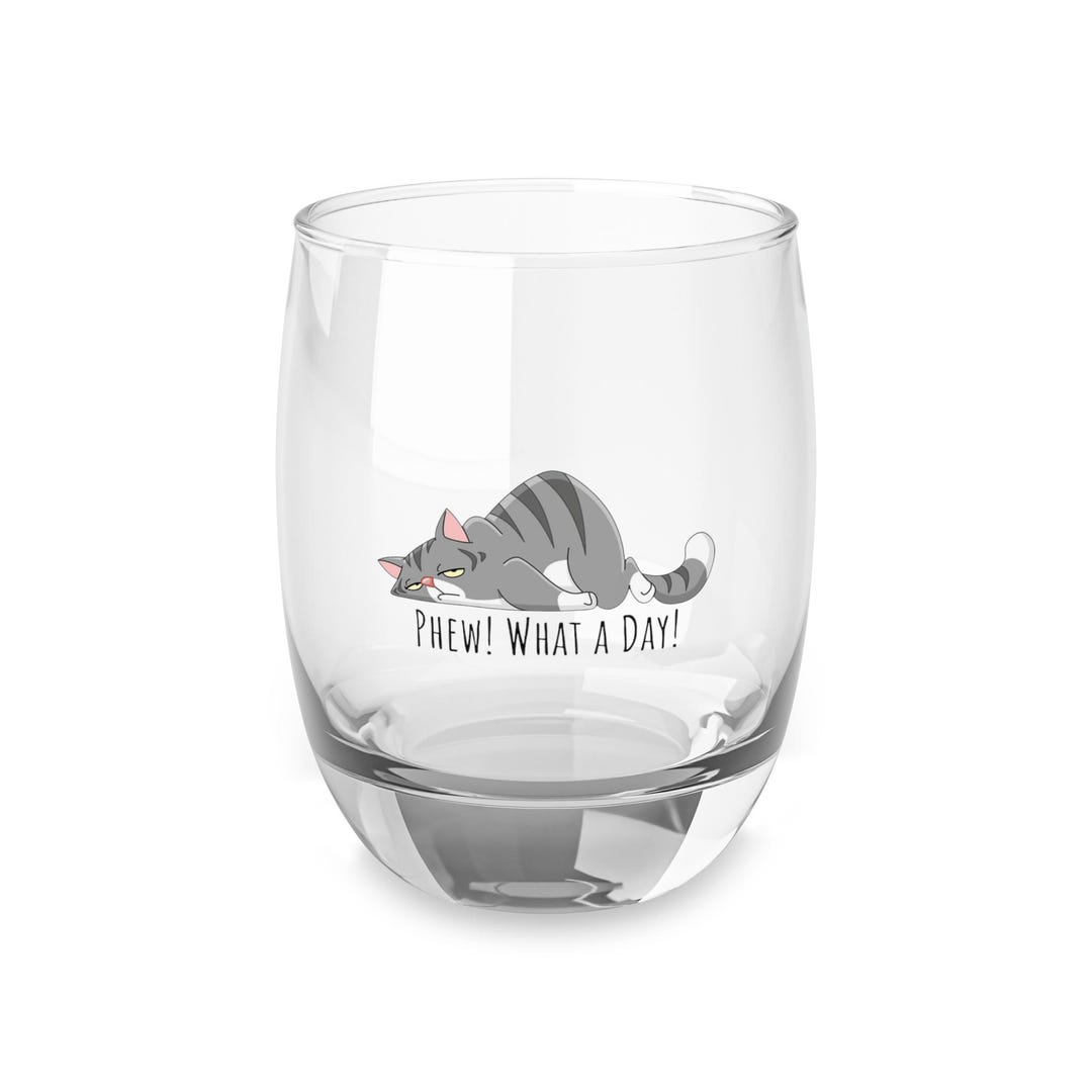 Custom Whiskey Glass Phew What A Day Christmas Birthday Gift for ...