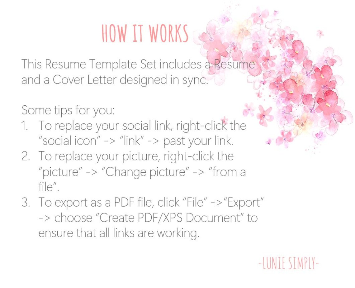 Resume Template CV Template Black Gray for Men and Women resume and ...