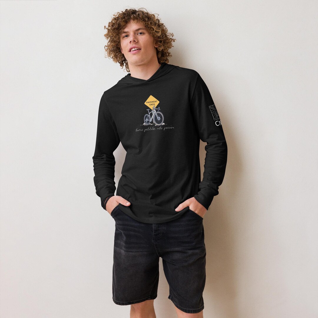Pebbles Into Passion Long-sleeve Hooded Tee - Etsy