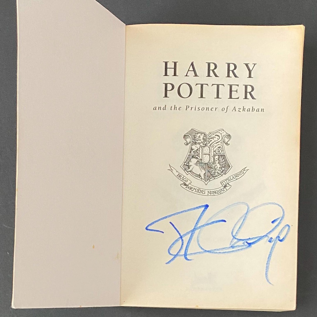 JK Rowling Autograph on Harry Potter Book With COA - Etsy