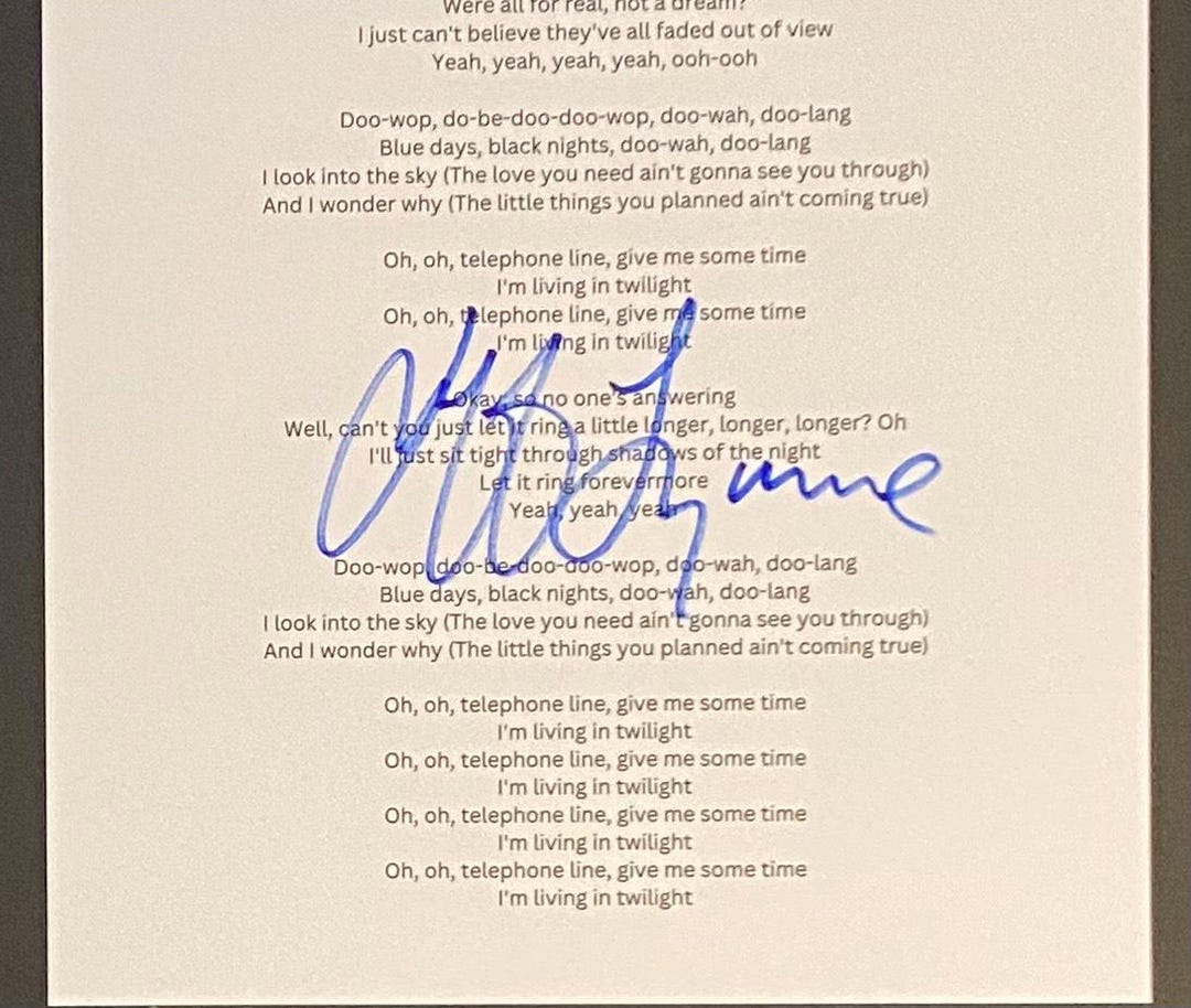 Jeff Lynne ELO Autograph on A4 Sheet With COA - Etsy