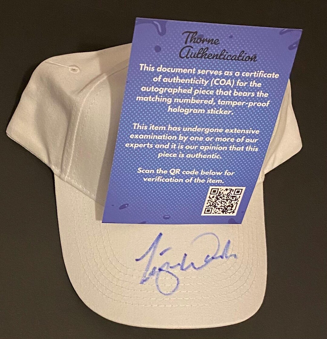 Tiger Woods Autograph on Golf Cap With COA - Etsy