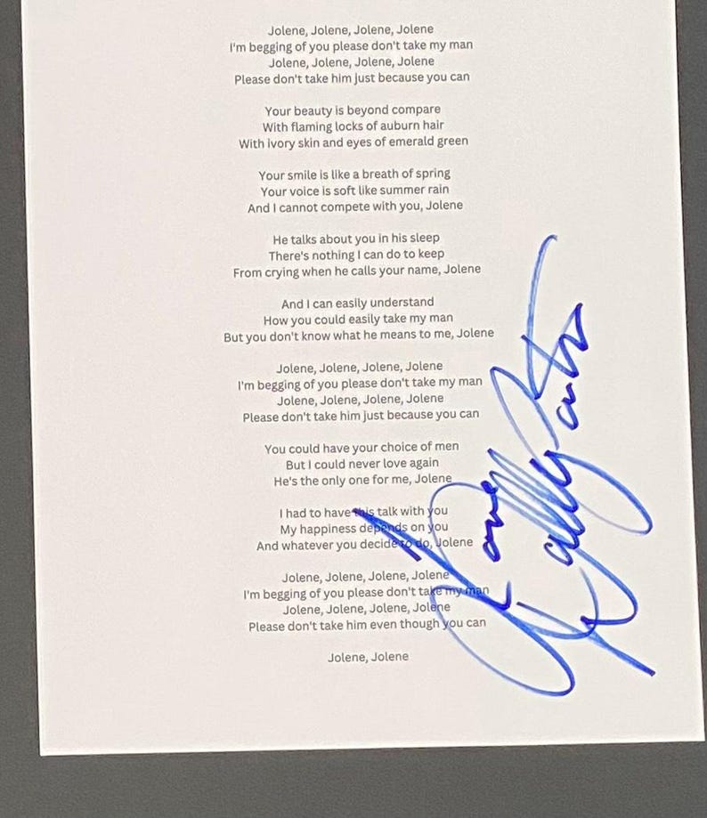 Dolly Parton Autograph on A4 Sheet With COA - Etsy Dolly Parton Autograph on A4 Sheet With COA - Etsy