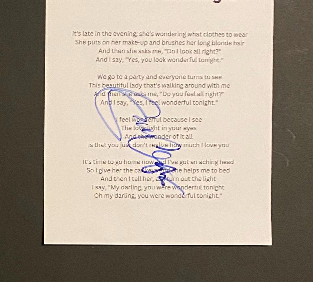 Eric Clapton Autograph on A4 Sheet With COA - Etsy