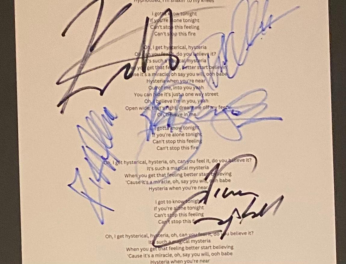 Def Leppard Autograph on A4 Sheet With COA - Etsy