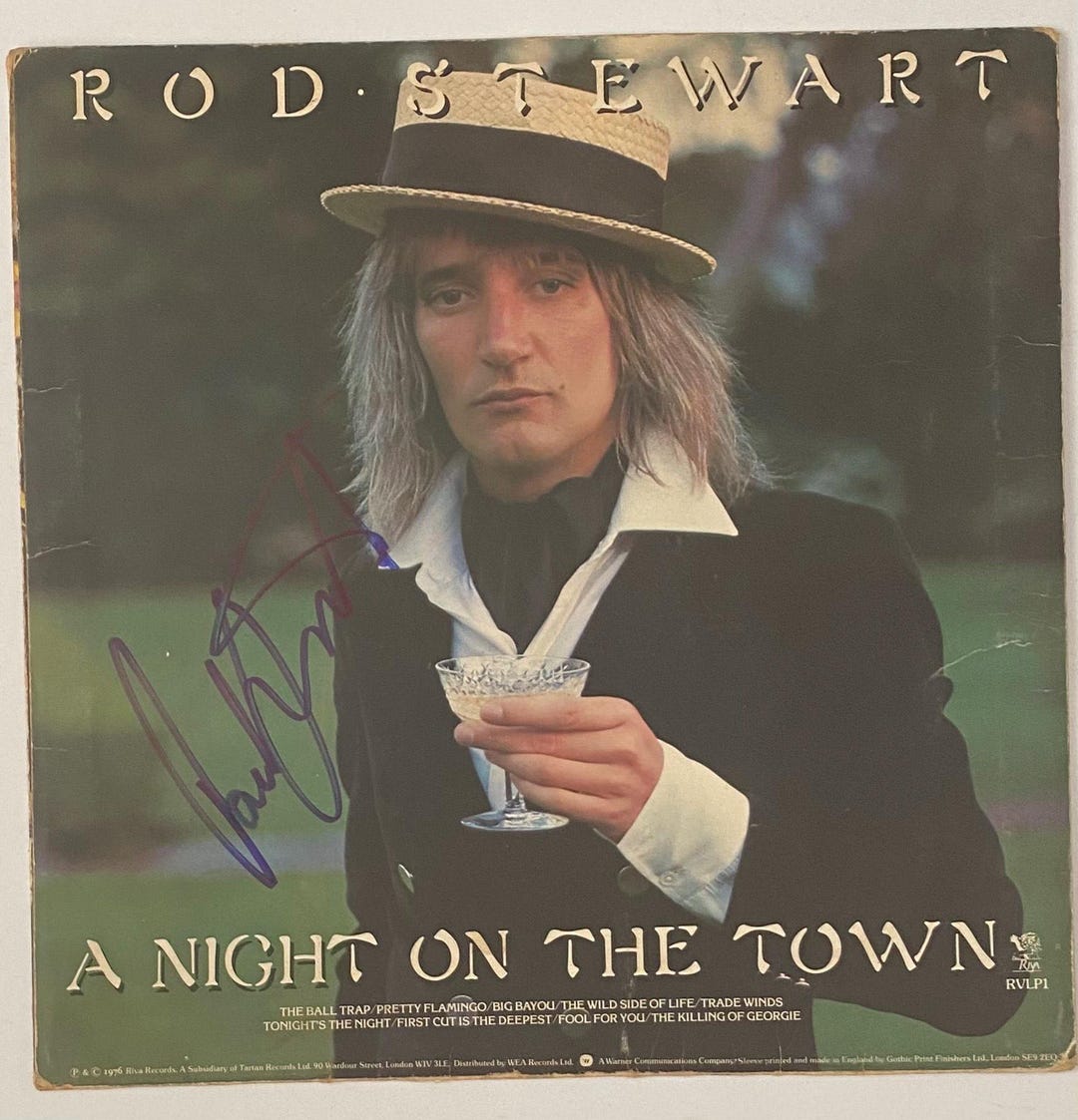 Rod Stewart Autograph on LP Sleeve With COA - Etsy
