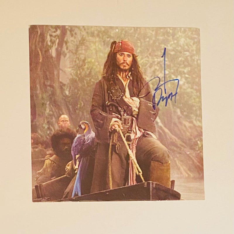 Johnny Depp Autographs - Etsy