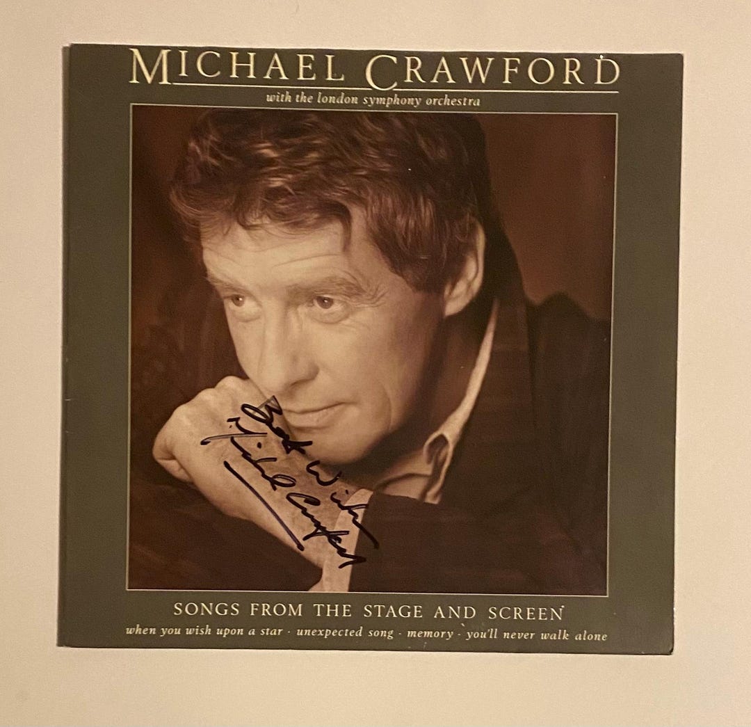 Michael Crawford Autograph on LP Sleeve With COA - Etsy