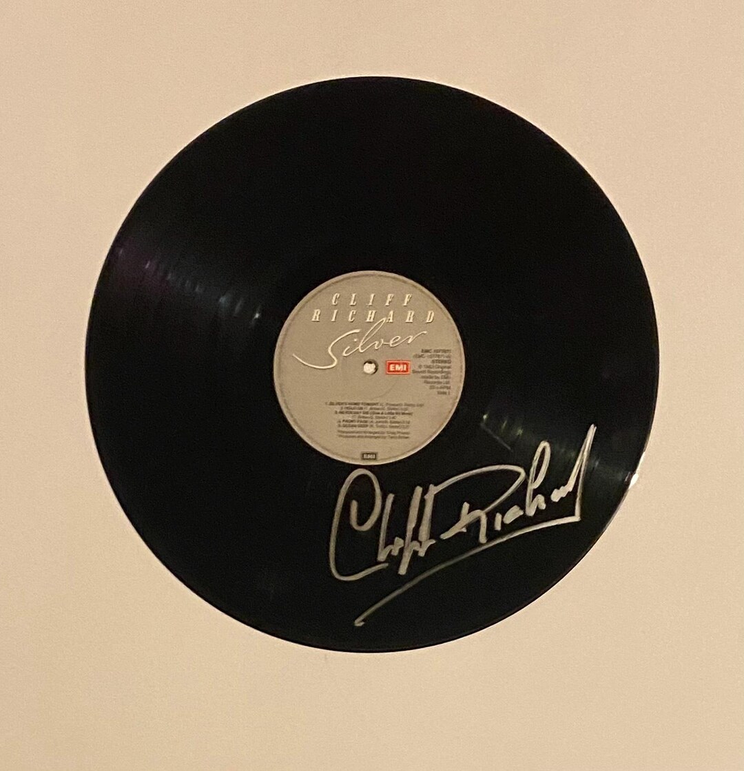 Cliff Richard Autograph on LP Vinyl Record With COA - Etsy