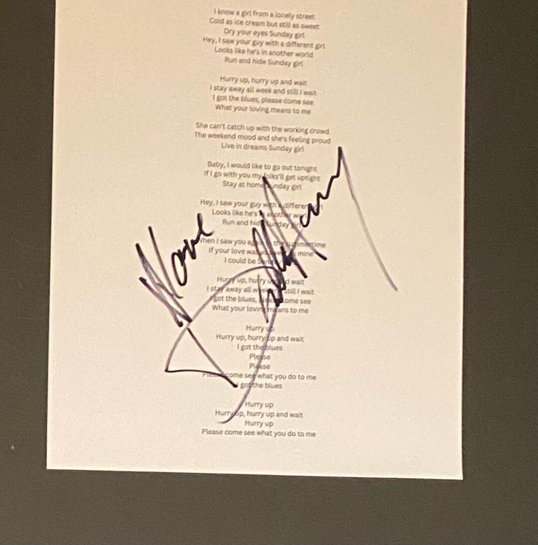 Debbie Harry Blondie Autograph on A4 Sheet With COA - Etsy