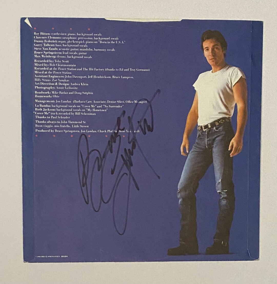 Bruce Springsteen and E Street Band Autograph on LP Inner Sleeve - Etsy