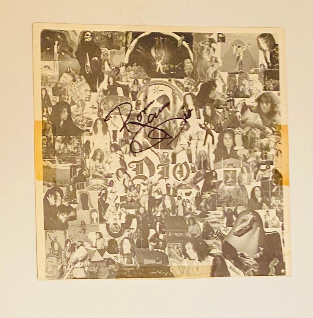 Ronnie James Dio Autograph on LP Inner Sleeve - Etsy