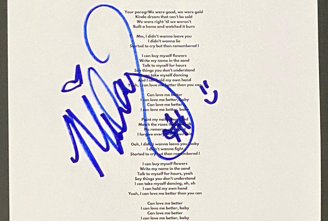 Miley Cyrus Autograph on A4 Music Page With COA - Etsy